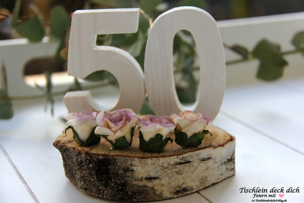 Tischdekoration Zum 50 Geburtstag Tischlein Deck Dich
