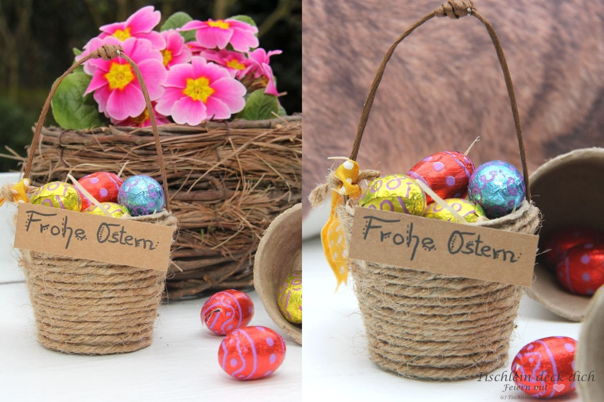 Kleine Osterkorbchen Basteln