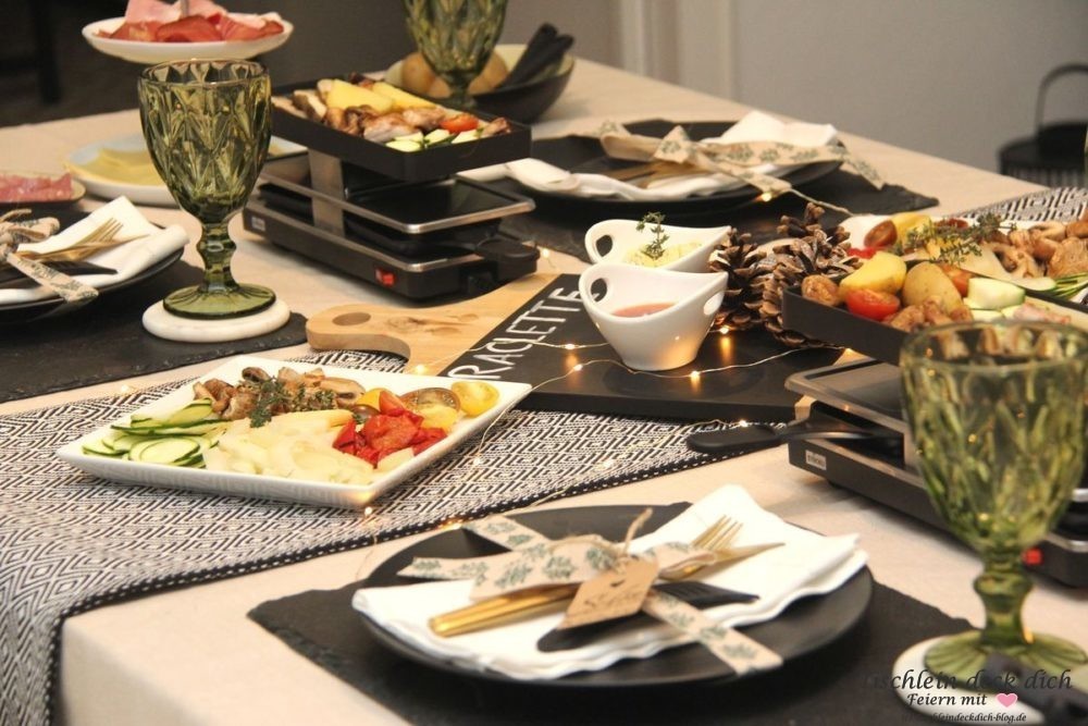 Raclette Ideen und Tipps für die Tischdekoration - Tischlein deck dich