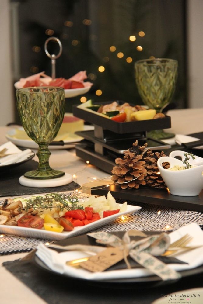 Raclette Ideen und Tipps für die Tischdekoration - Tischlein deck dich