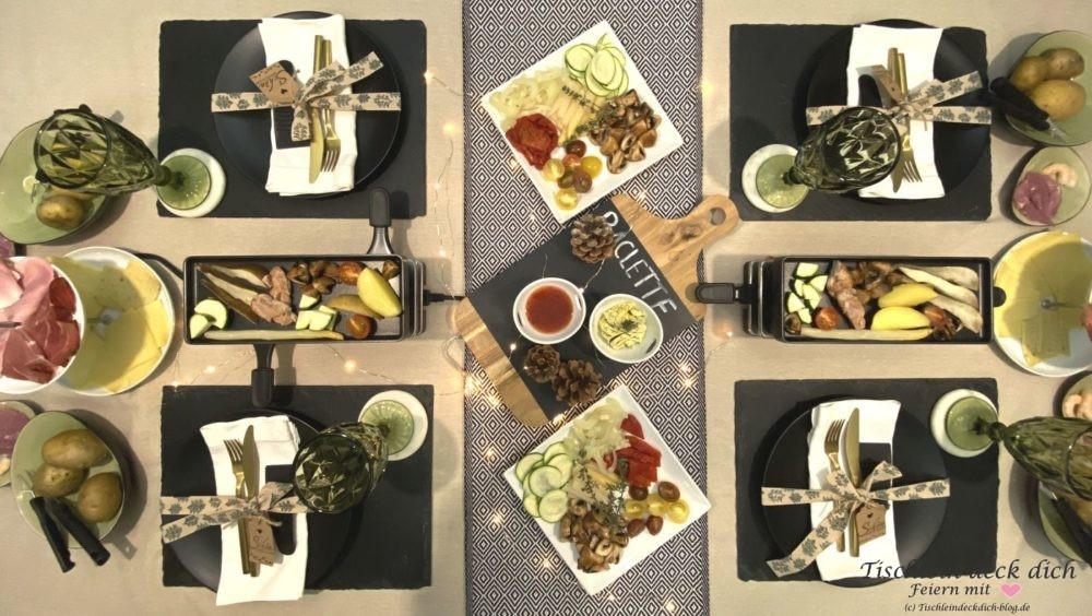 Raclette Ideen und Tipps für die Tischdekoration - Tischlein deck dich